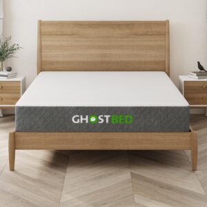 ghostbed classic 11 inch cool gel memory foam & latex mattress - medium-firm feel, made in the usa, california king