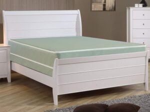 continental sleep, fully assembled waterproof vinyl system innerspring mattress and 8-inch box spring/foundation set, full size