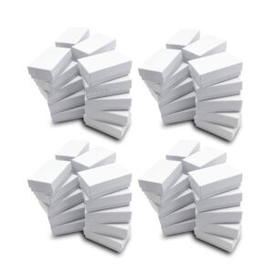 TheDisplayGuys - 100-pack - #21 Cotton Filled Cardboard Paper Jewelry Box Gift Case - Swirl White (2.6" x 1.6" x 1")