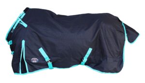 challenger 68" 1200d turnout rain horse sheet light winter blanket gusset 356