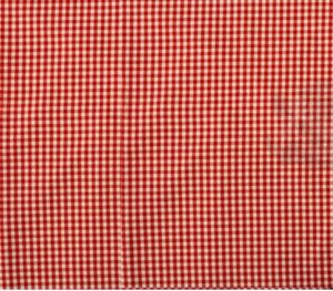 poly poplin gingham fabric mini checkers 07 red / 58" wide/sold by the yard