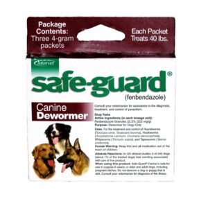 merck animal health safe-guard canine dewormer, 4 gm