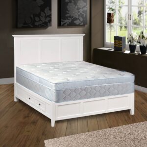 continental sleep 10-inch plush foam encased hybrid eurotop innerspring fully assembled mattress, full xl