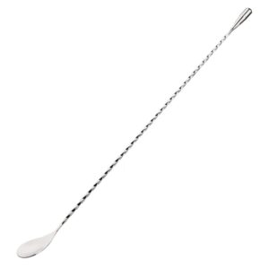 purefold 15.7 inches (40 cm) stainless steel bar spoon, bartender cocktail shaker cocktail mixing spoon,spiral pattern