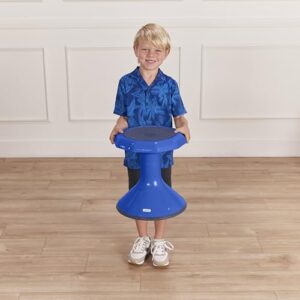 ECR4Kids ACE Active Core Engagement Wobble Stool, 15-Inch Seat Height, Flexible Seating, Blue