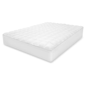 sensorpedic luxury top loft gel fiber mattress pad, king