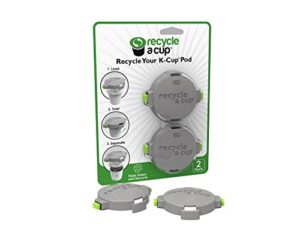 medelco recycle a cup - coffee or tea pod recycling tool - compatible with k-cups - best single serve coffee pod recycling tool - k cup recycling - single serve pod cutter (pack of 2)