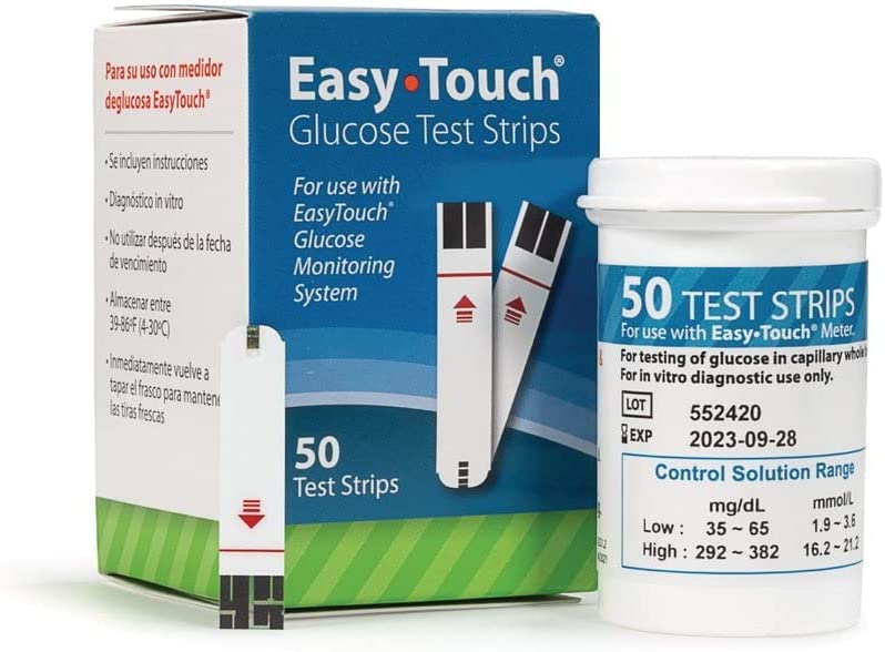 Easy Touch Blood Glucose Test Strips, 150 Count