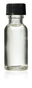 1/2 oz (15 ml) clear boston round glass bottle with caps - pack of 12