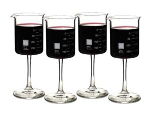 periodic tableware laboratory beaker wine glasses