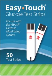 easy touch blood glucose test strips, 150 count