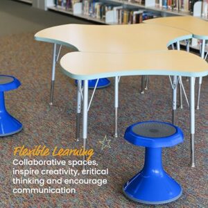 ECR4Kids ACE Active Core Engagement Wobble Stool, 15-Inch Seat Height, Flexible Seating, Blue