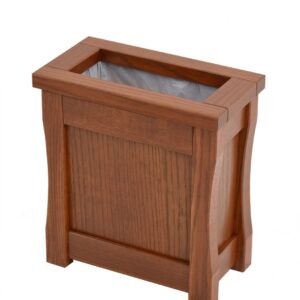 Small Wooden Trash can. Mission Style. Oak. TE-823