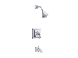 kohler ts461-4s-cp memoirs stately rite-temp bath and shower valve trim with lever handle