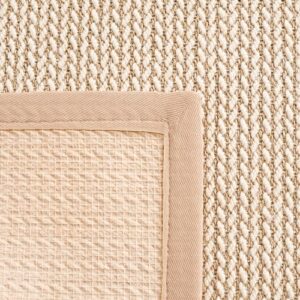 SAFAVIEH Natural Fiber Collection Area Rug - 8' x 10', Beige, Sisal Design, Easy Care, Ideal for High Traffic Areas in Living Room, Bedroom (NF475B)