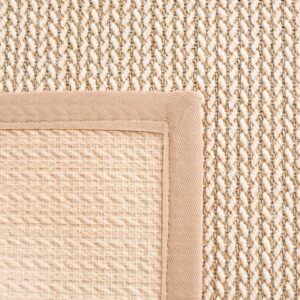 SAFAVIEH Natural Fiber Collection Area Rug - 8' x 10', Beige, Sisal Design, Easy Care, Ideal for High Traffic Areas in Living Room, Bedroom (NF475B)