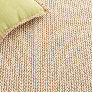 SAFAVIEH Natural Fiber Collection Area Rug - 8' x 10', Beige, Sisal Design, Easy Care, Ideal for High Traffic Areas in Living Room, Bedroom (NF475B)