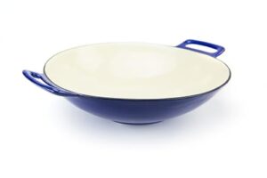 broil king cast iron porcelain wok