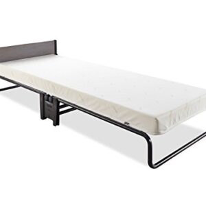 Jay-Be Inspire Folding Bed with Memory e-Fibre Mattress and Headboard, Regular, Black