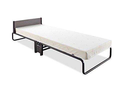 Jay-Be Inspire Folding Bed with Memory e-Fibre Mattress and Headboard, Regular, Black