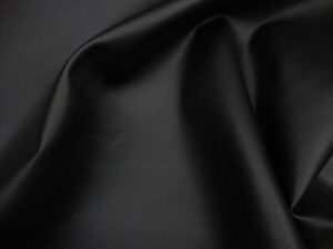 black faux vinyl leather fabric 2 way stretch sold by the yard