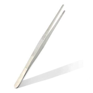 precise canada: (huge tweezer) thumb dressing forceps 18" long tweezer, silver, serrated