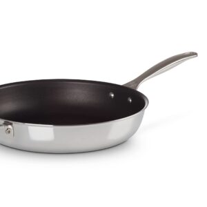 Le Creuset Tri-Ply Stainless Steel Nonstick 12.5" Deep Fry Pan with Helper Handle