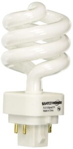 satco s4438 transitional light bulb in white finish, 3.75 inches, 1 count (pack of 1), color