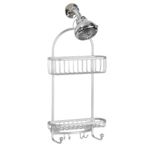 idesign shower caddy, silver