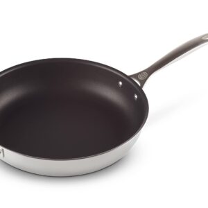 Le Creuset Tri-Ply Stainless Steel Nonstick 12.5" Deep Fry Pan with Helper Handle