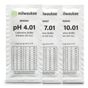 milwaukee 3x20ml, ph4 ph7 ph10 buffer solution for ph meter/tester calibration