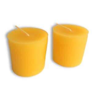 bcandle 100% pure beeswax 15-hour votives candles organic hand made (2)