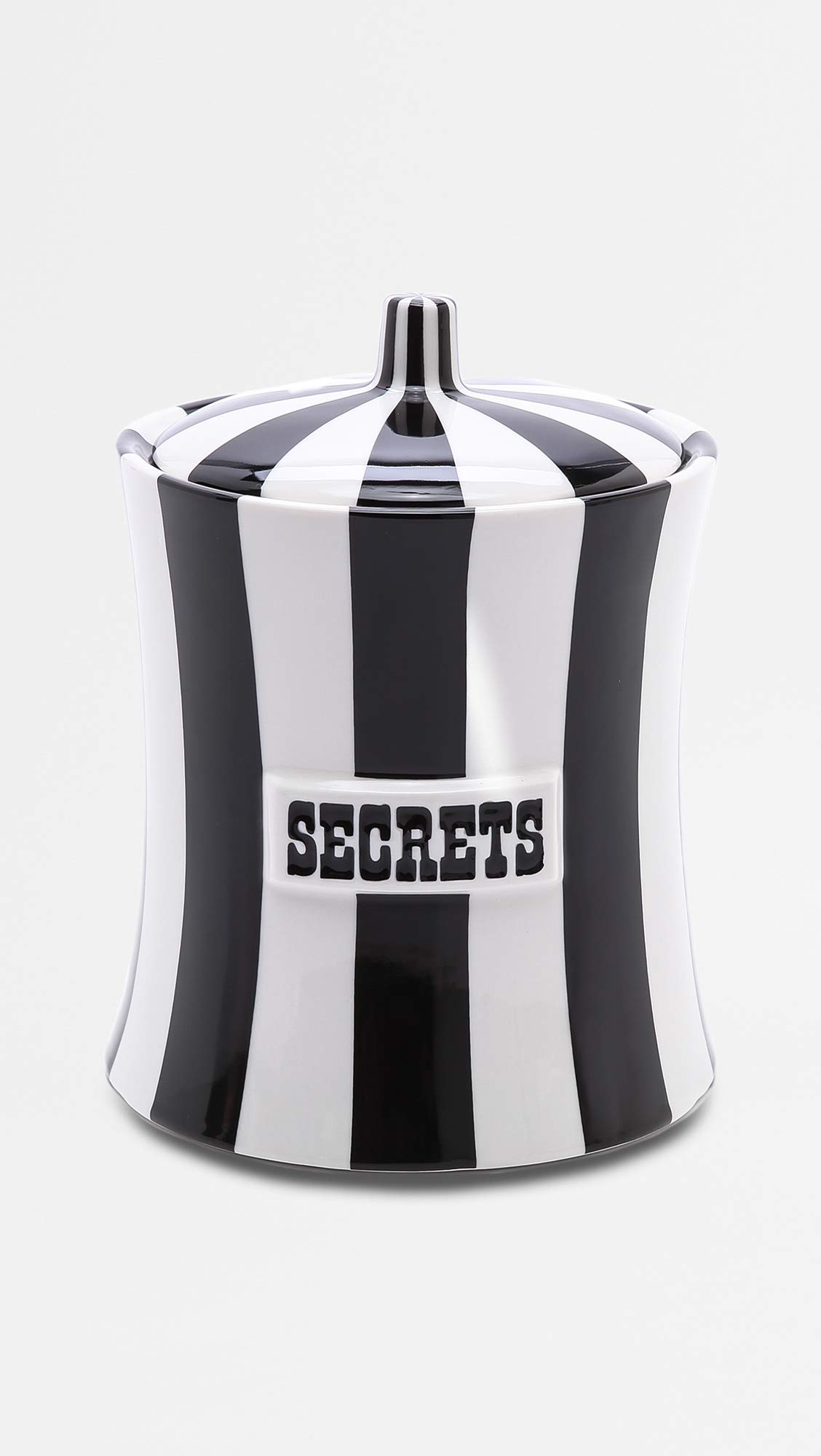 Jonathan Adler Secrets Canister, Black/White, One Size