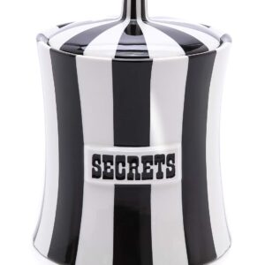 Jonathan Adler Secrets Canister, Black/White, One Size