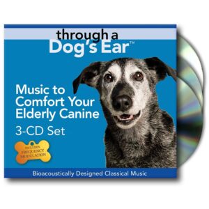 icalmpet | through a dog's ear: elderly canine | 3-cd box set | 3-hrs | specially-arranged classical piano includes frequency modulation for older ears