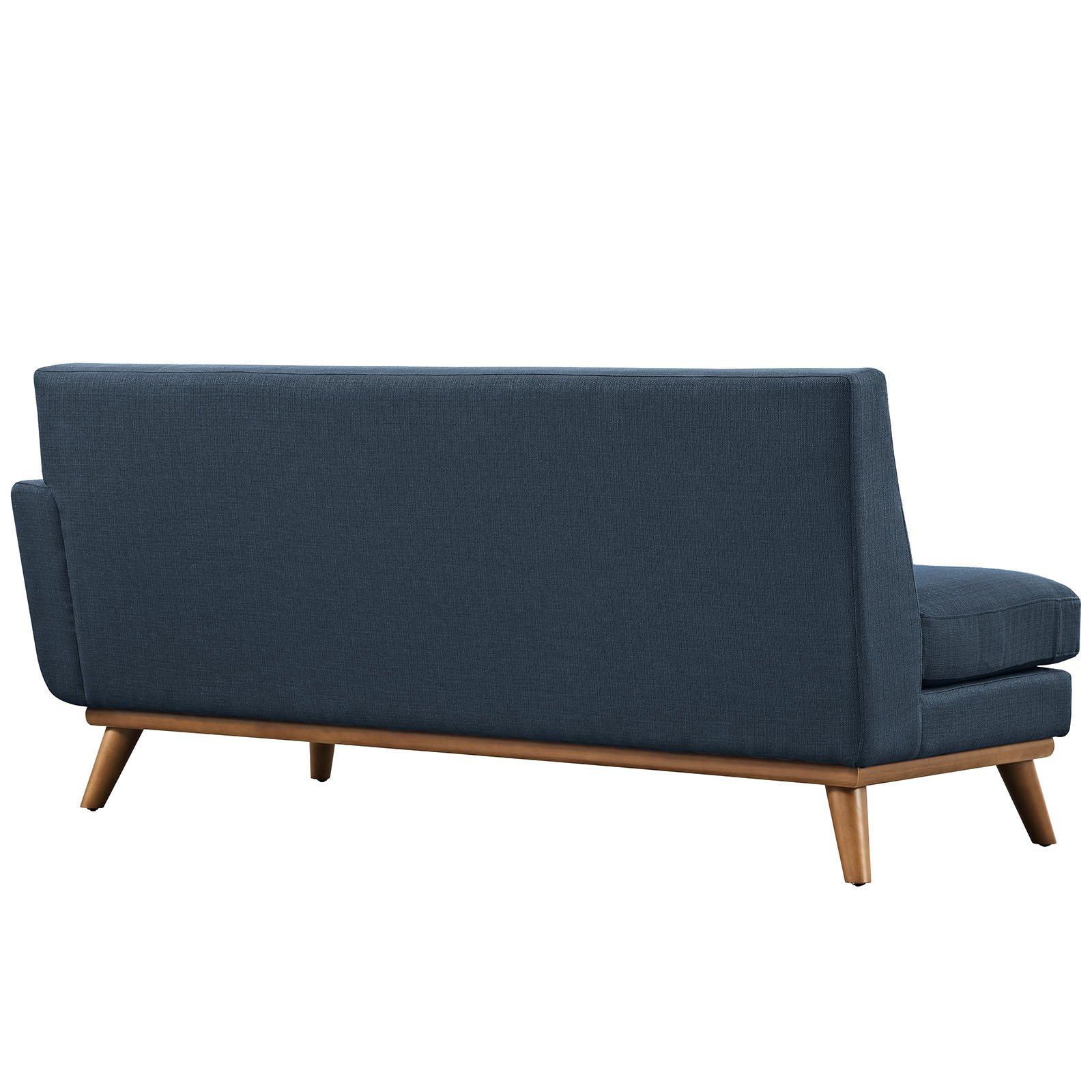 Modway Engage Mid-Century Modern Upholstered Fabric Right-Arm Loveseat in Azure