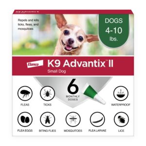 k9 advantix ii for dogs 10 lbs and under - 6 count