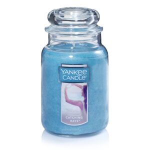 yankee candle catching rays scented, classic 22oz large jar single wick candle, over 110 hours of burn time