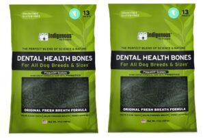 indigenous dental health bones original fresh breath flavor 17ounces (pack of 2)