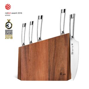 cangshan n1 series 59205 6-piece german steel forged knife block set, oprah's favorite things 2017