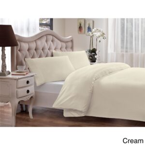 Brielle Percale Modal from Beech Duvet Cover Set, Full/Queen, White