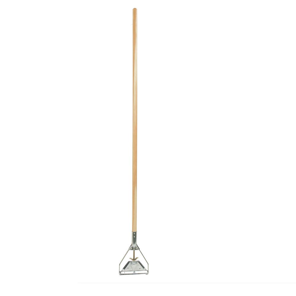 Boardwalk Quick Change Metal Head Mop Handle for No. 20 and Up Heads, 54" Wood Handle