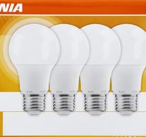 SYLVANIA LED A19 Light Bulb, 60W Equivalent Efficient 8.5W Medium Base, 2700K Soft White, 4 pack