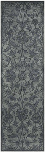 SAFAVIEH Antiquity Collection 2'3" x 6' Grey/Multi AT824B Handmade Traditional Oriental Premium Wool Runner Rug