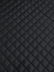 quilted polyester batting fabric - black - 58"/60" width sold by the yard