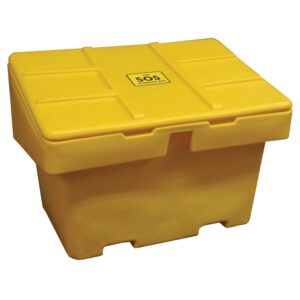 techstar sos outdoor storage container - 18.5 cu. ft. - yellow, 48" x 33" x 34"