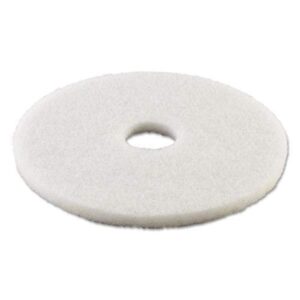 boardwalk bwk4015whi 15 in. polishing floor pads - white (5/carton)