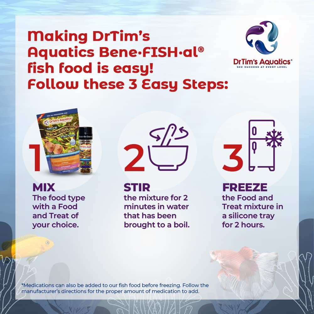 DrTim's Aquatics Bene-Fish-al® Freshwater Fish Food - Single-Pack 0.88 oz. Pouch