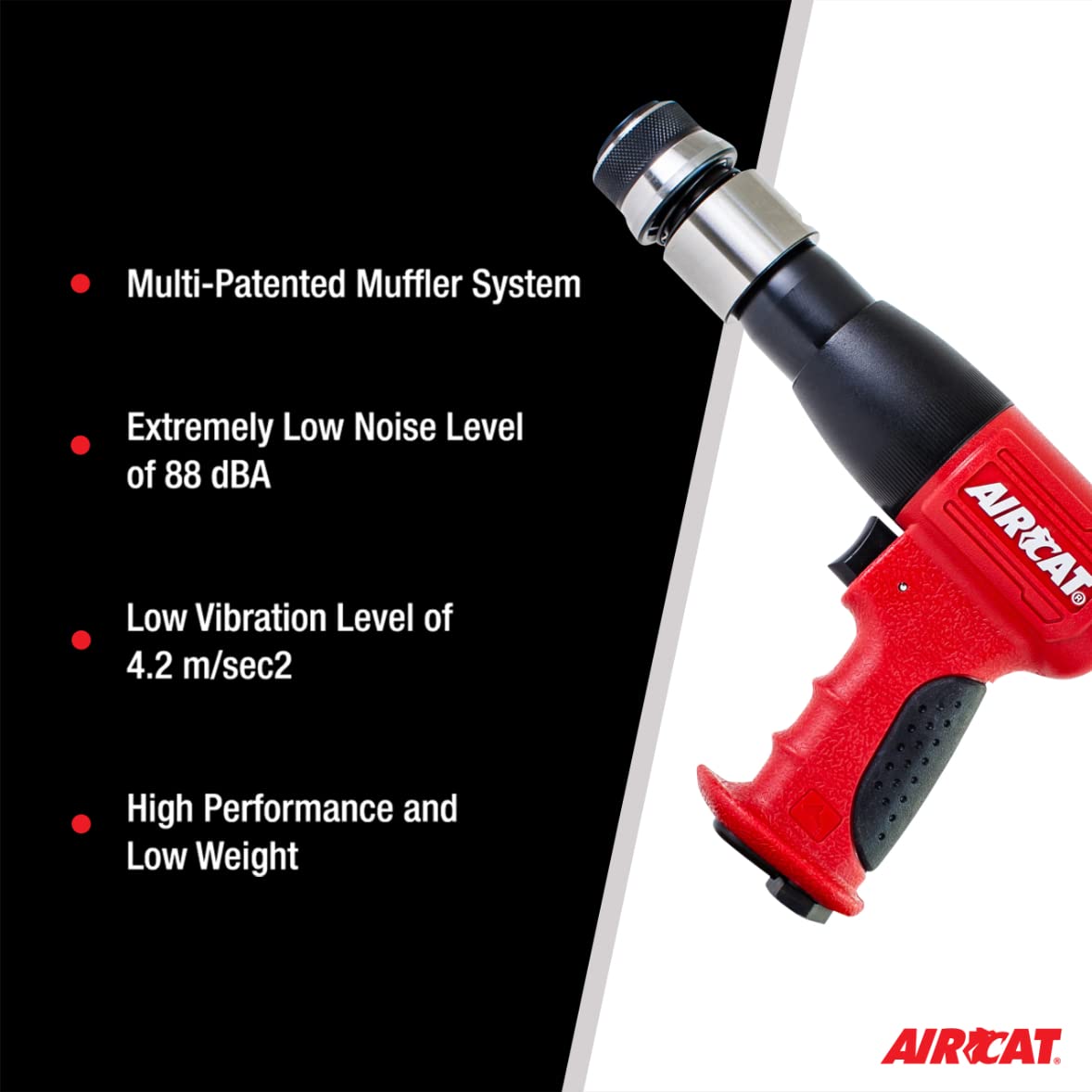 AIRCAT Pneumatic Tools 5100-A-T: .401-Inch Shank Composite Medium Stroke Air Hammer 3,000 BPM - Hammer