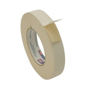 intertape 591/beig136 591 double sided flat back paper tape: 1" x 36 yd., beige